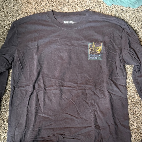 Parks Project | Shirts | Parks Project Mens Charcoal Long Sleeve Tee ...
